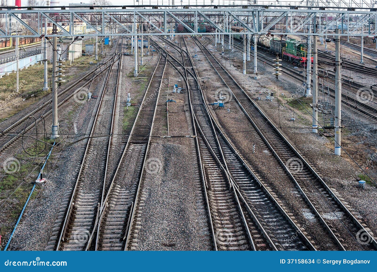 Railway station stock photo. Image of railroad, railway - 37158634