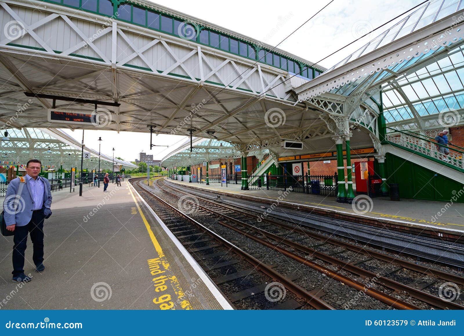 Railway Station, Tynemouth, England Editorial Stock Image - Image of ...