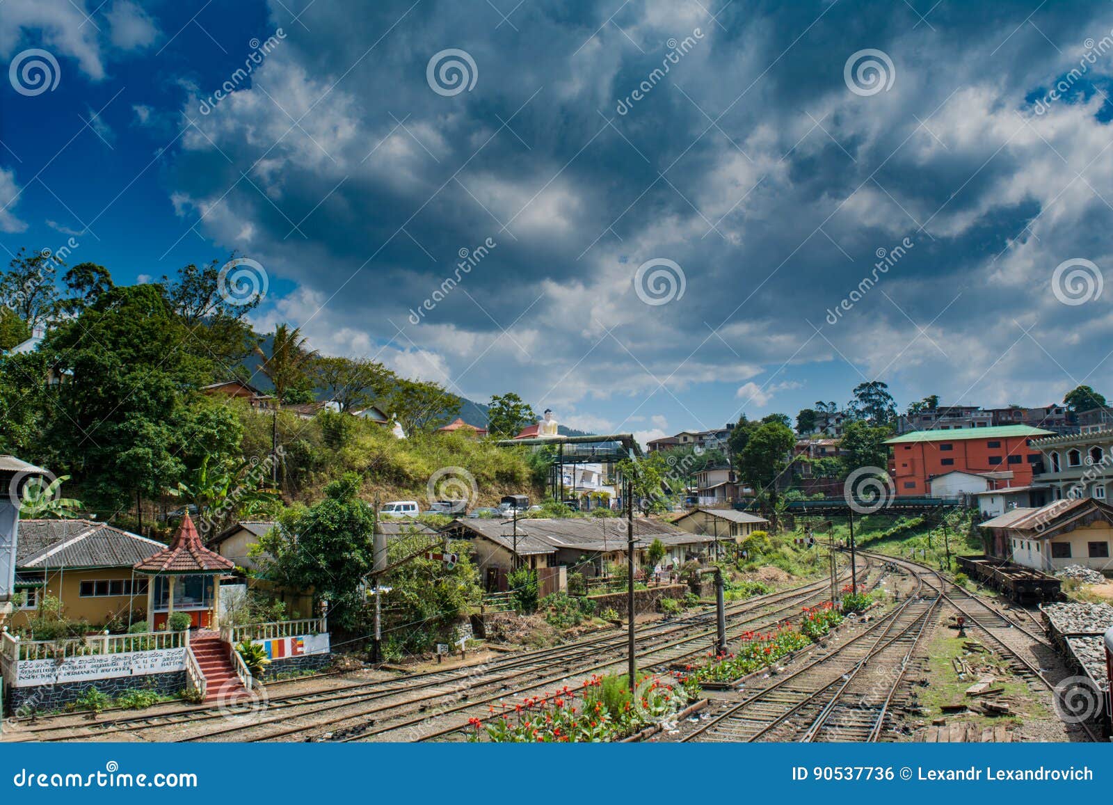 Railway Station View in Hatton Town in Sri Lanka Editorial Photo ...