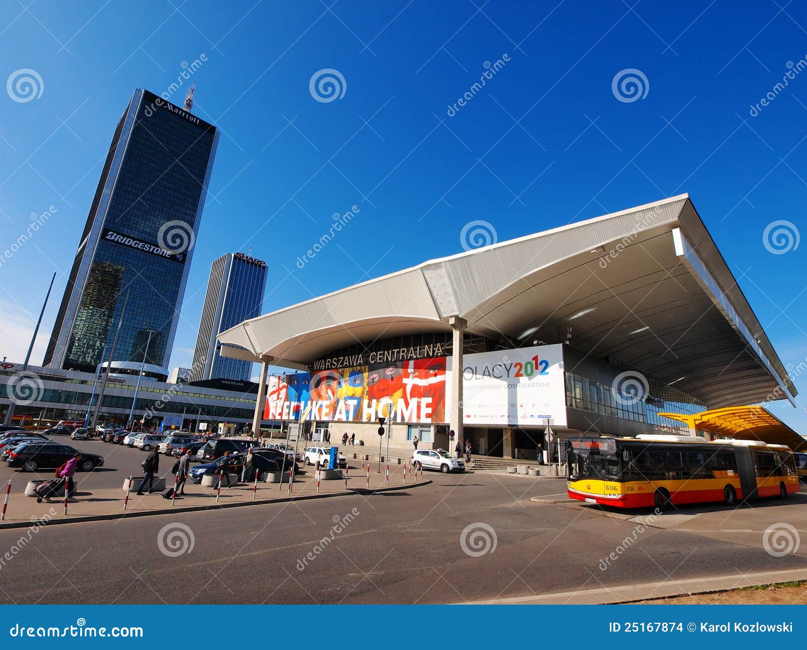 Railway Station in Warsaw, Poland Editorial Stock Image - Image of goal ...