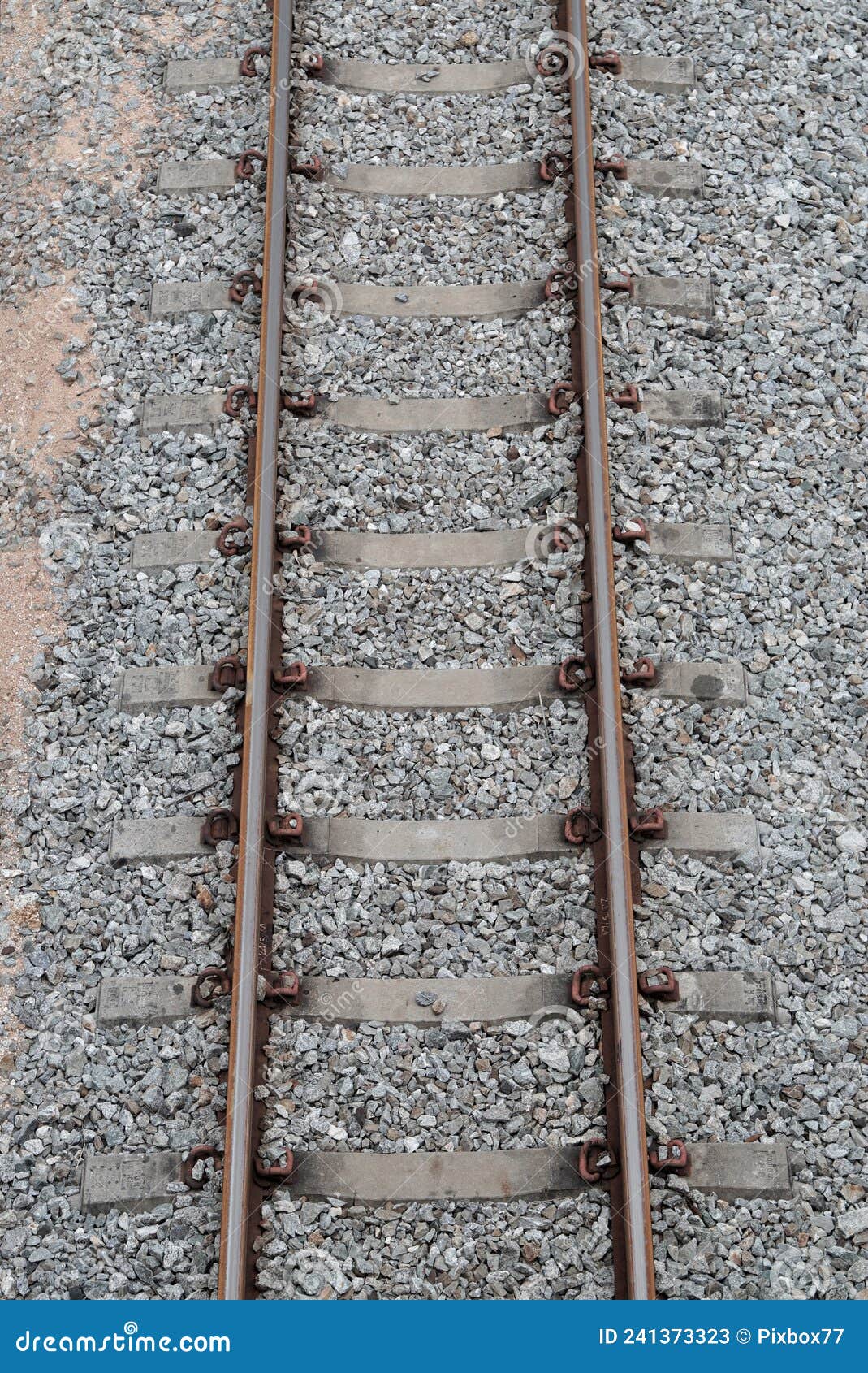 Railway with stone texture stock image. Image of logistic - 241373323