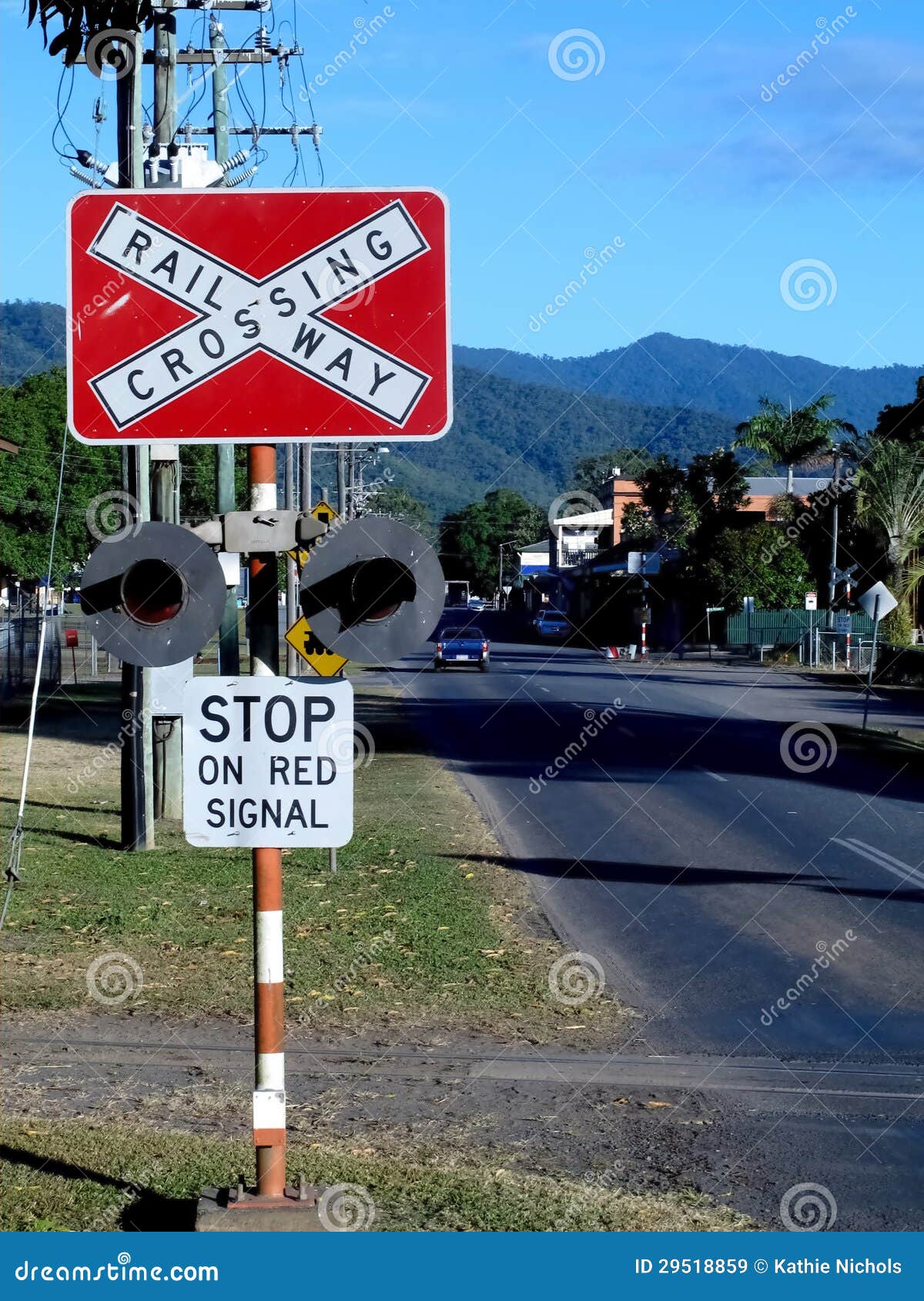 Railway Stop Sign 3 stock image. Image of public, gate - 29518859
