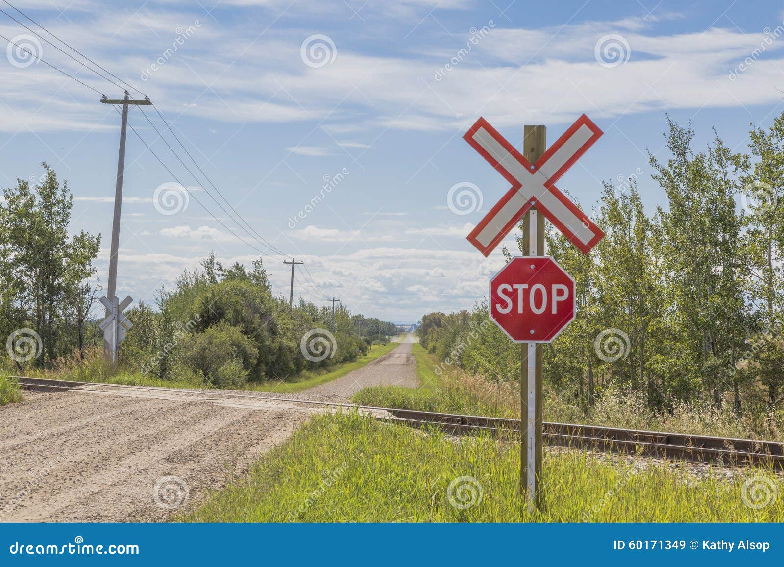 Railway stop sign stock image. Image of line, posts, stop - 60171349
