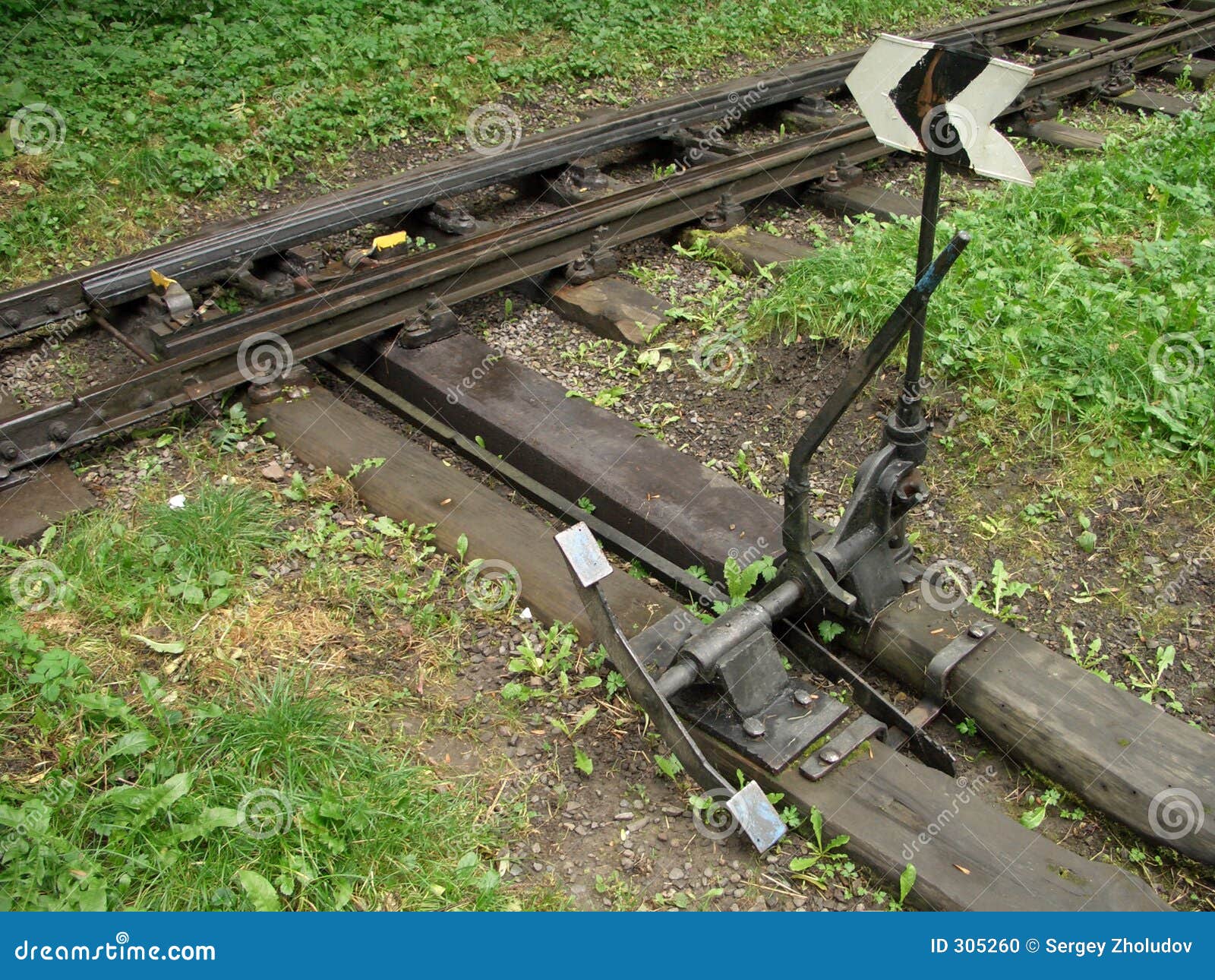 Railway switch stock photo. Image of railway, steel, rail - 305260