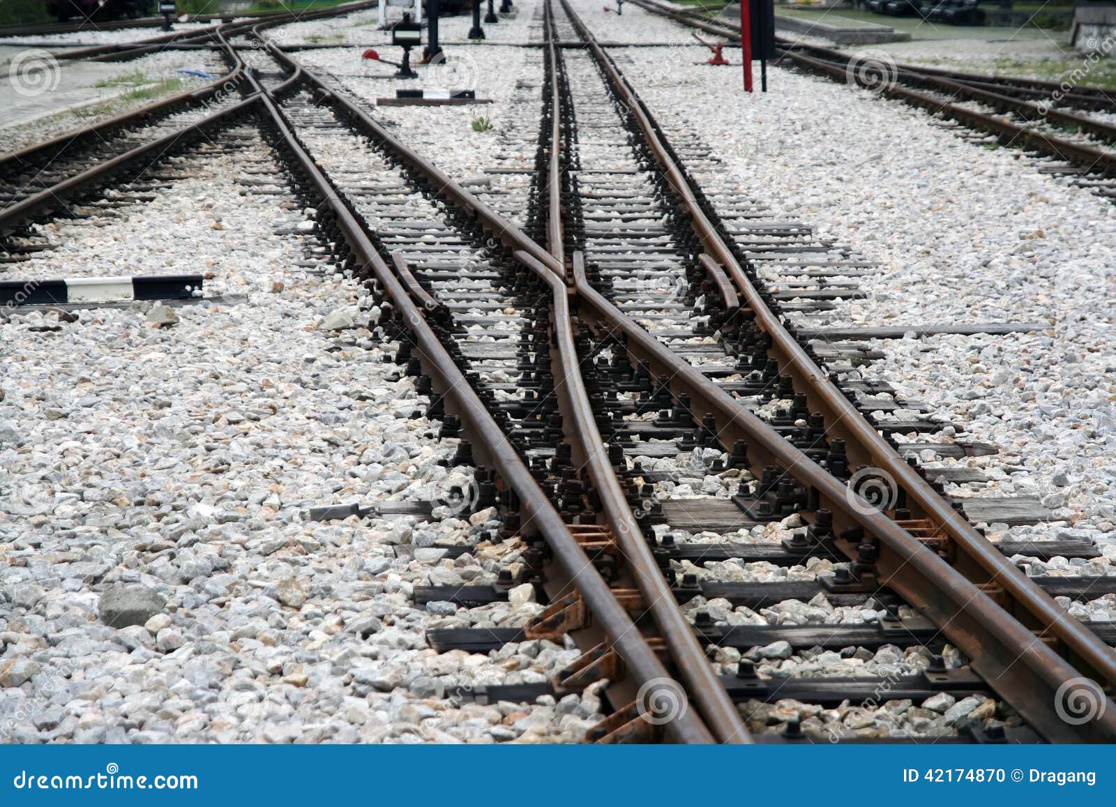 Railway switch stock photo. Image of antique, holiday - 42174870