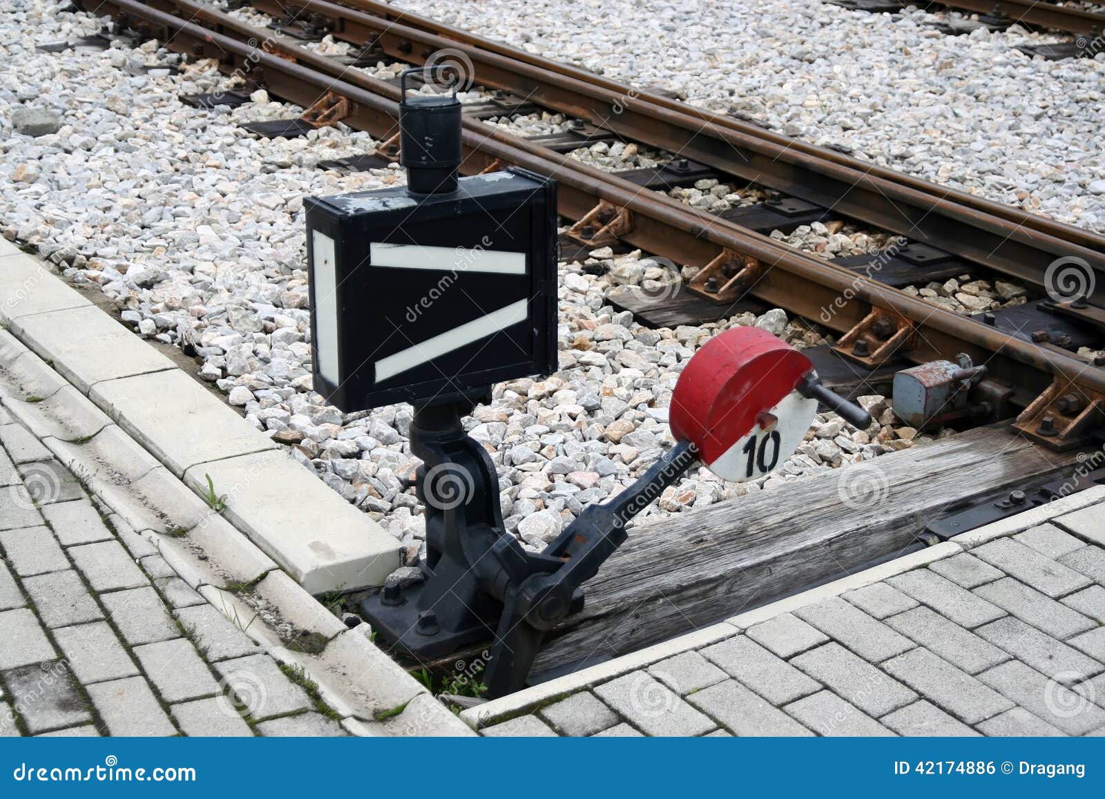 Railway switch stock photo. Image of power, commute, rail - 42174886