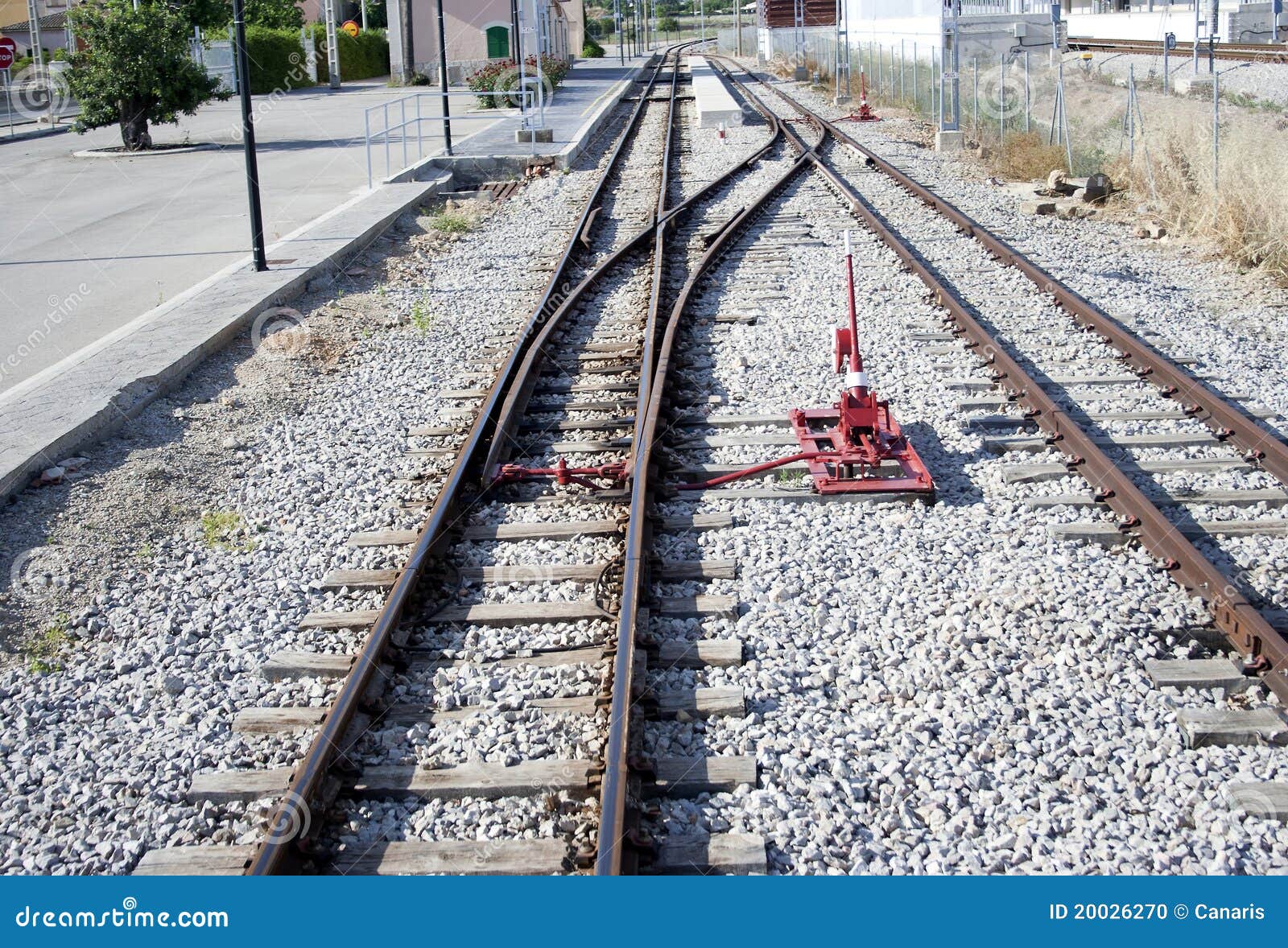 Railway switch, raw stock photo. Image of travel, change - 20026270