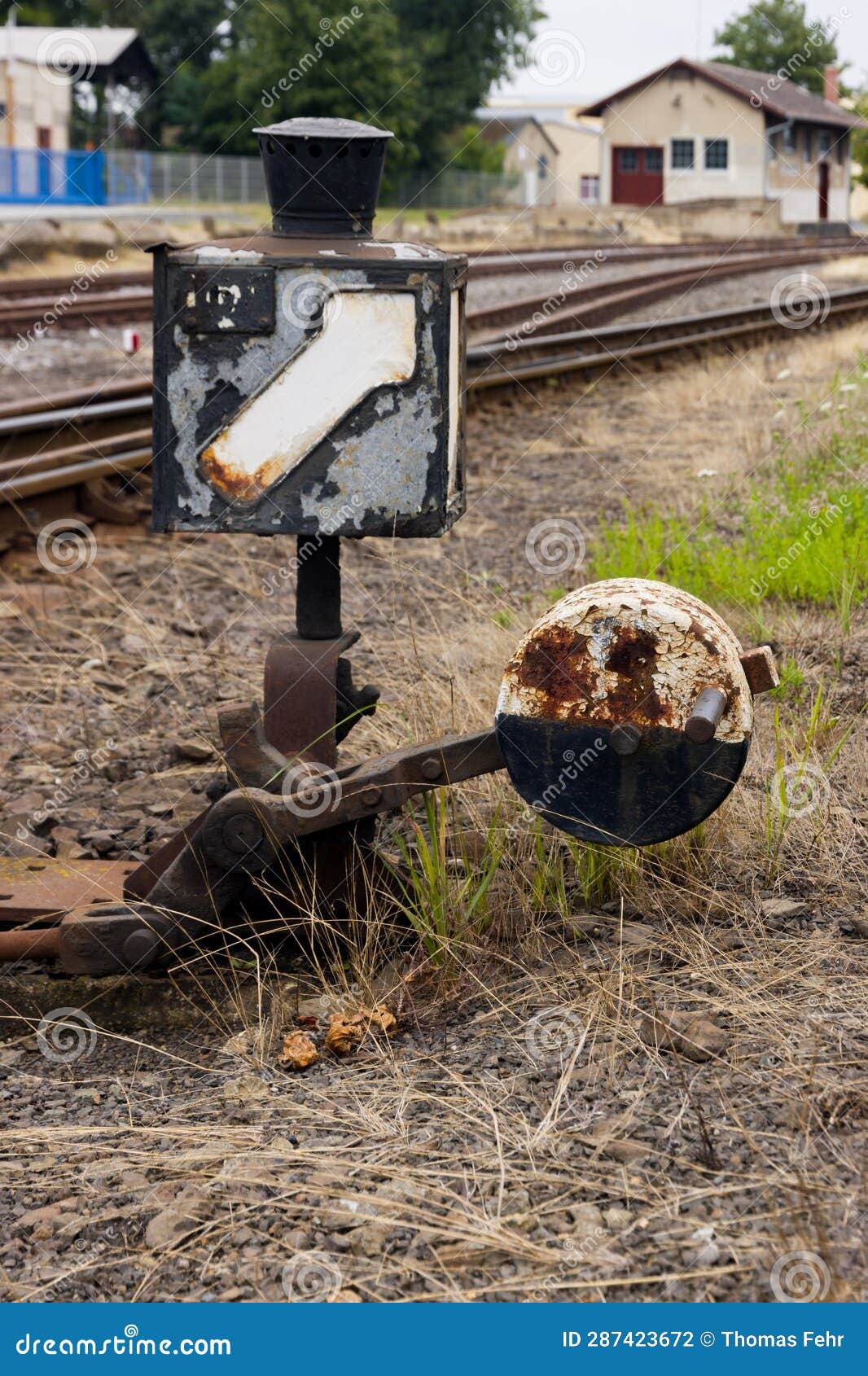 Railway switch sign stock photo. Image of symbol, power - 287423672