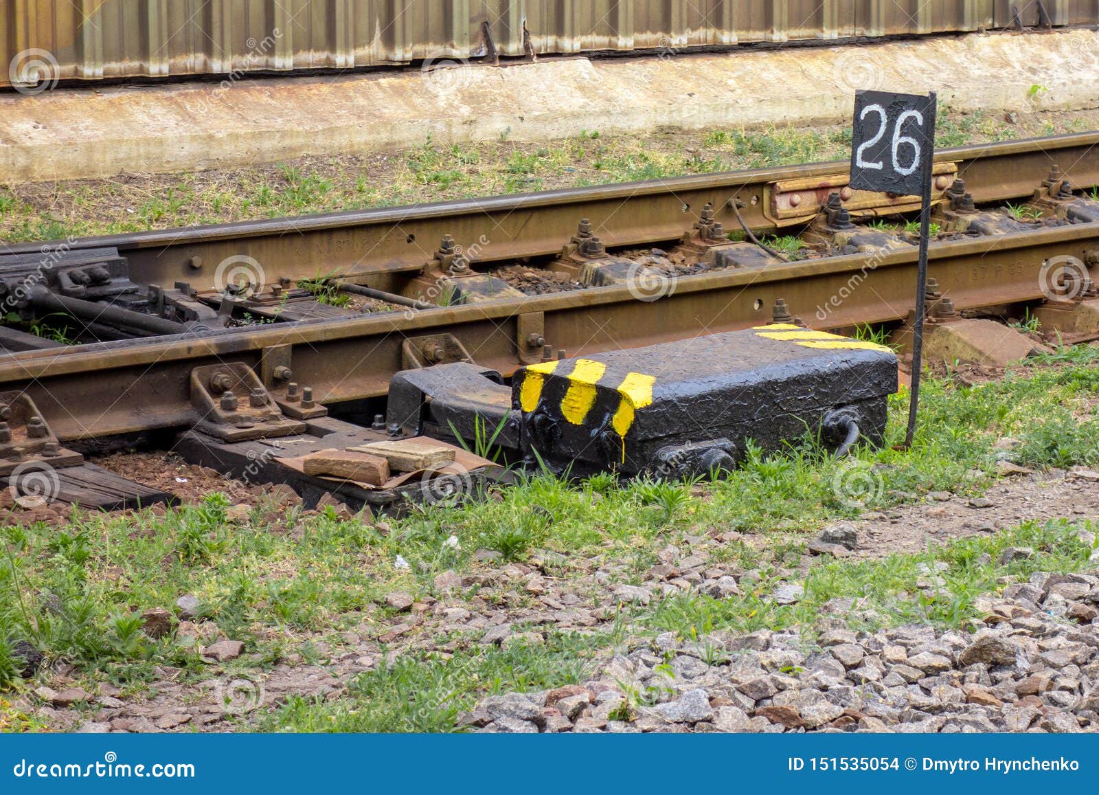 Railway Switch Unit on Rails. Automatic Junction for Transportation ...