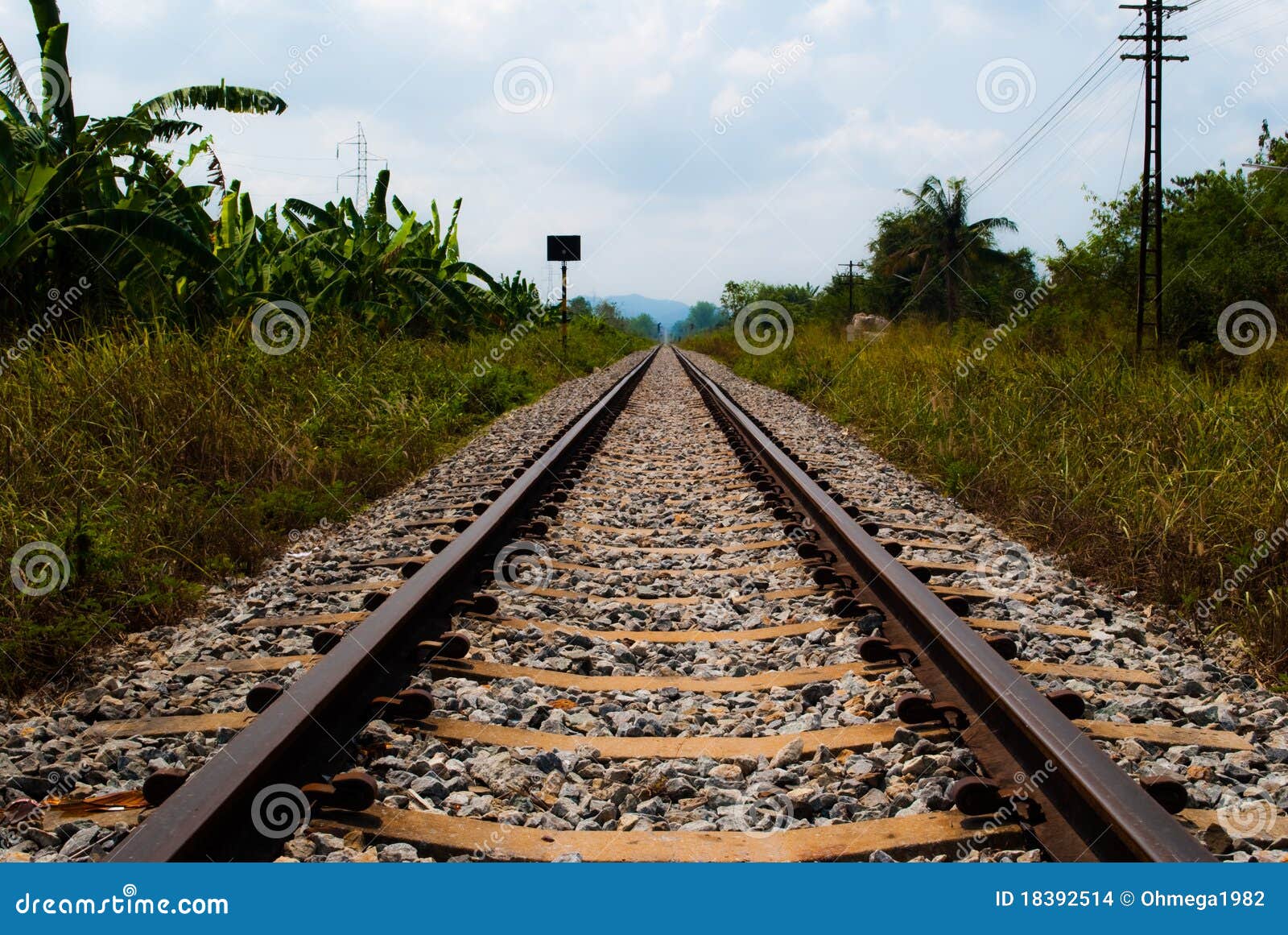 Railway to success. stock photo. Image of industry, perspective - 18392514