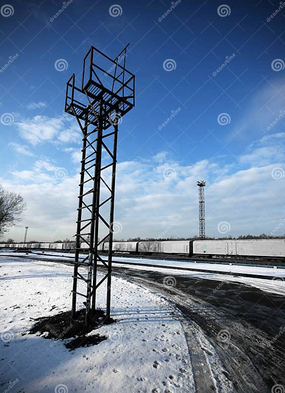 Railway tower stock image. Image of europe, railway, shipping - 4562869