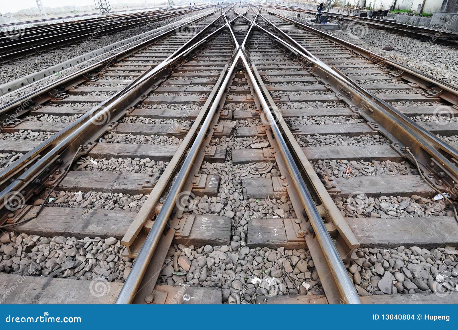 Railway Track Stock Photography | CartoonDealer.com #13040804