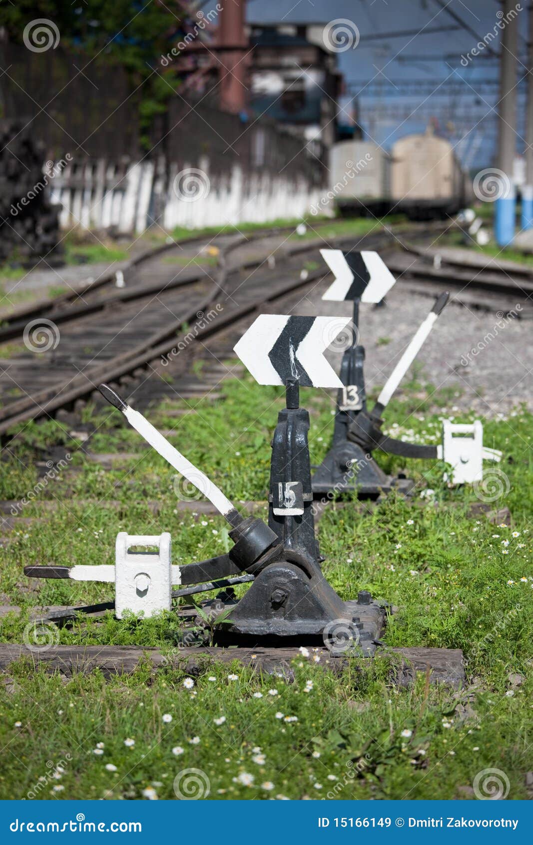 Railway Track in the Colors Stock Image - Image of rush, traffic: 15166149