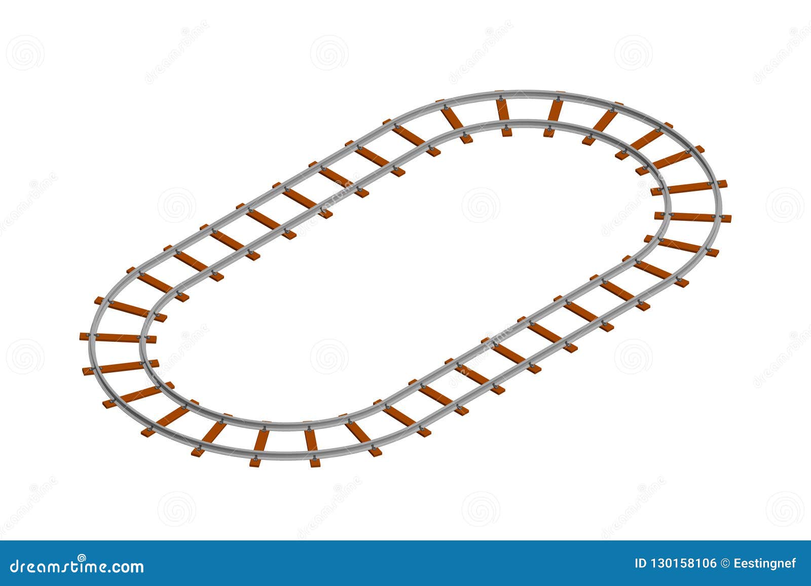 Railway Track Frame. Isolated on White Background Stock Vector ... Railway Track Frame. Isolated on White Background Stock Vector ...