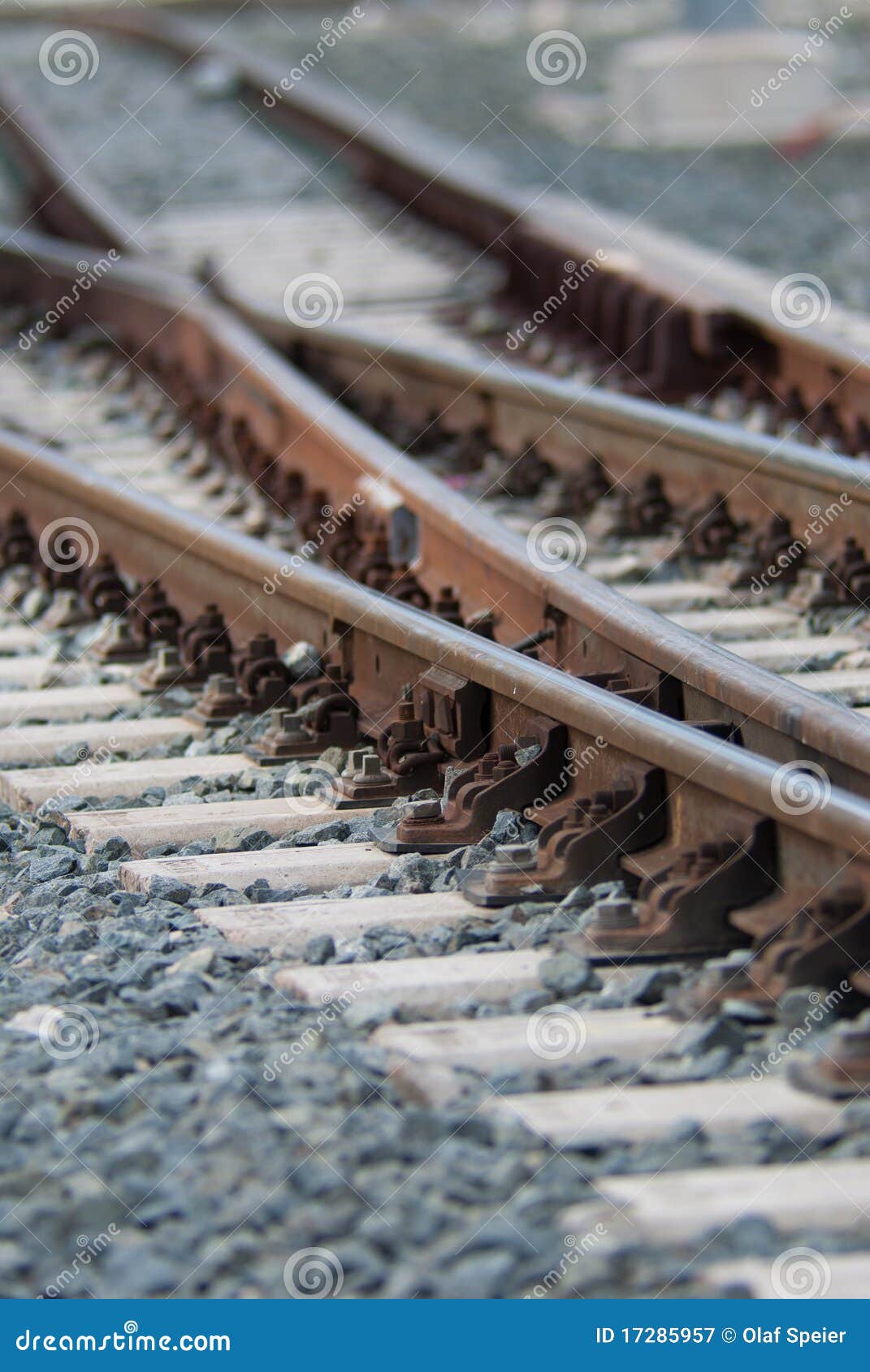Railway track junction stock image. Image of railway - 17285957