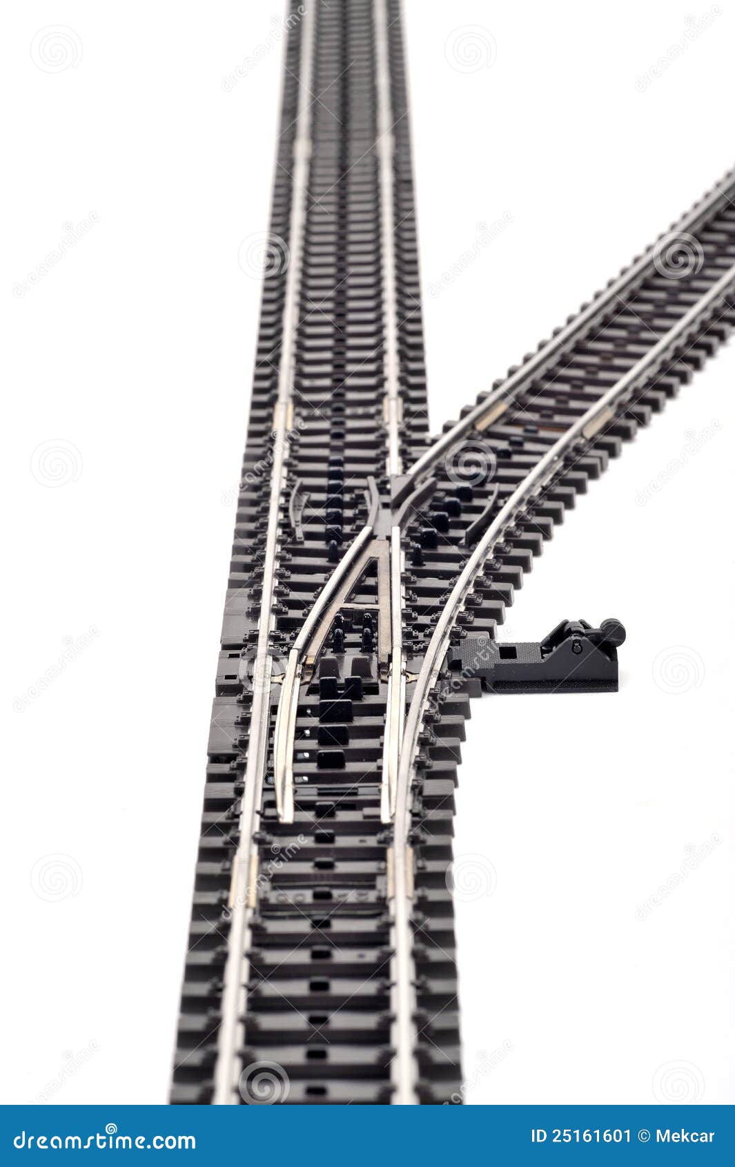 Railway track junction stock image. Image of track, receding - 25161601