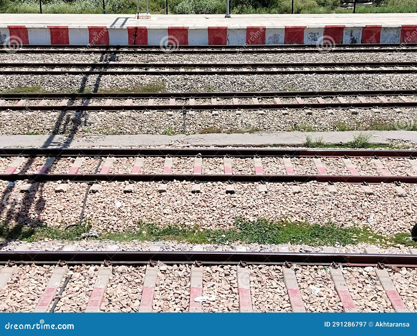 Railway Track, Railway Junction, Indian Train System Stock Image ...