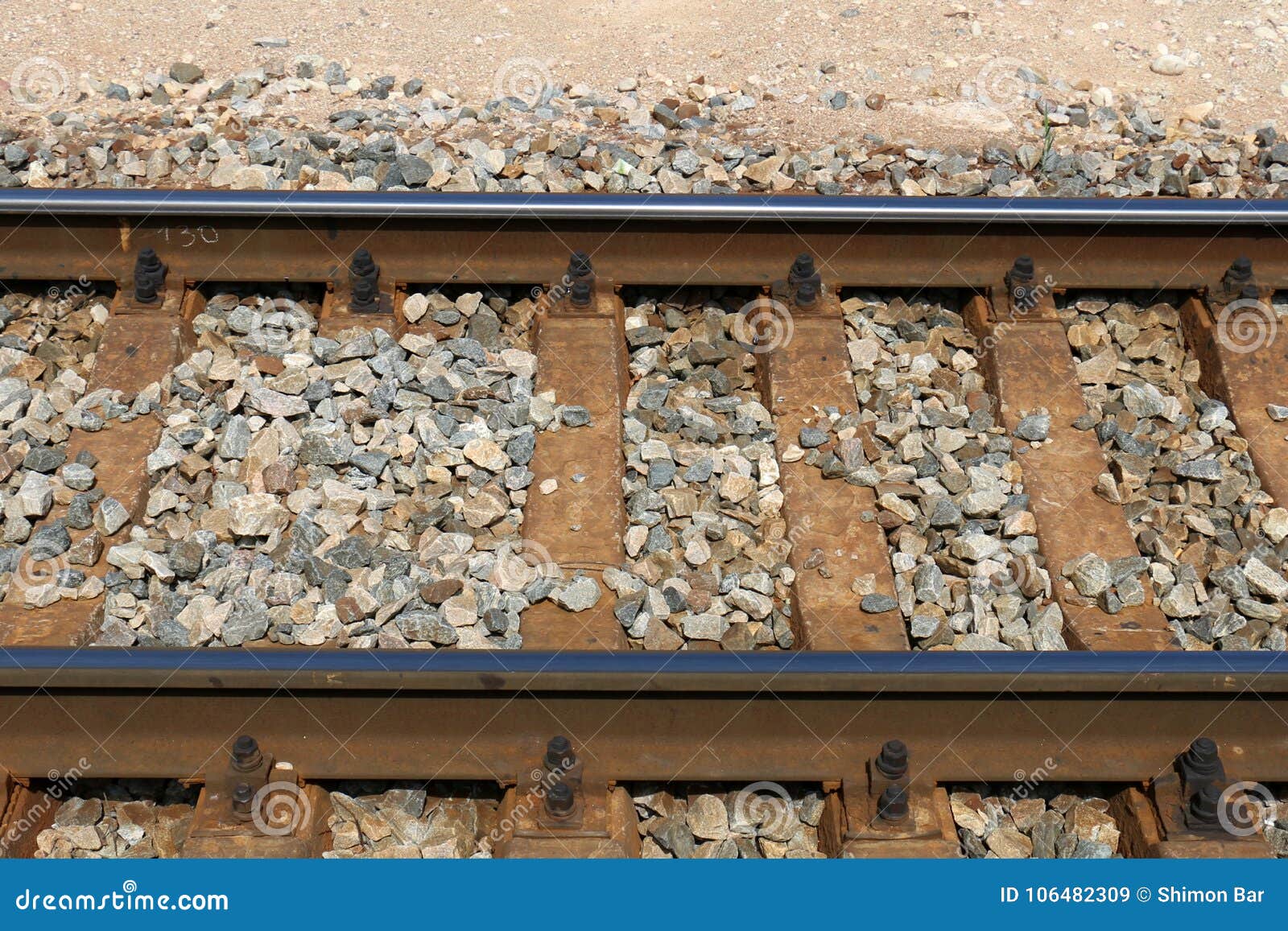 Railway Track - Road with Rail Track Guide. Editorial Stock Image ...