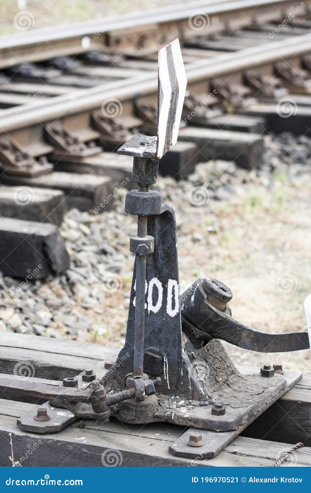 Railway Track, Steel Rails. Transport System Stock Image - Image of ...