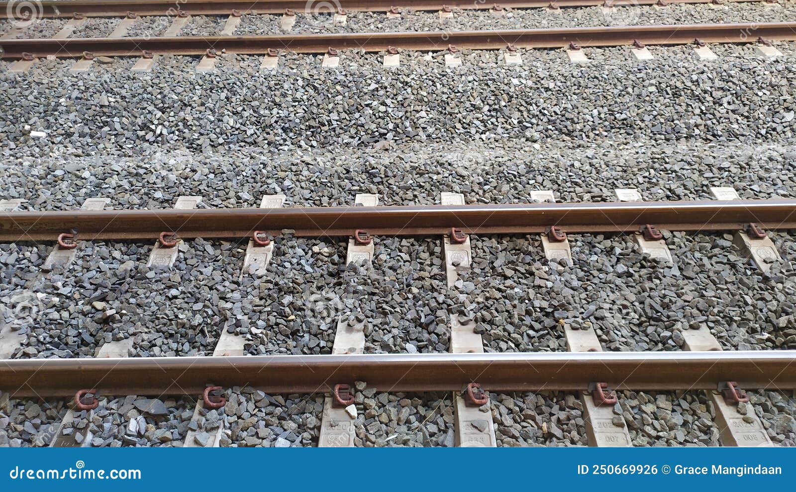 Railway Track with Stone & X28;horizontal Capture& X29; Stock Photo ...