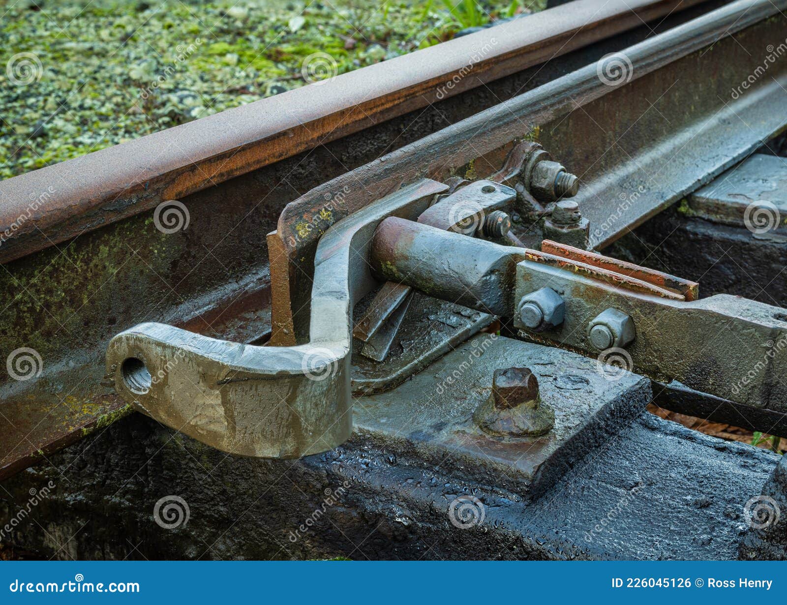Railway Track Switch Area stock photo. Image of move - 226045126