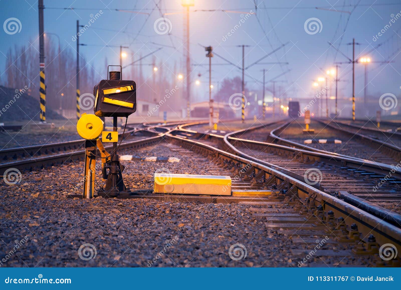 Railway track switch stock image. Image of trolley, path - 113311767