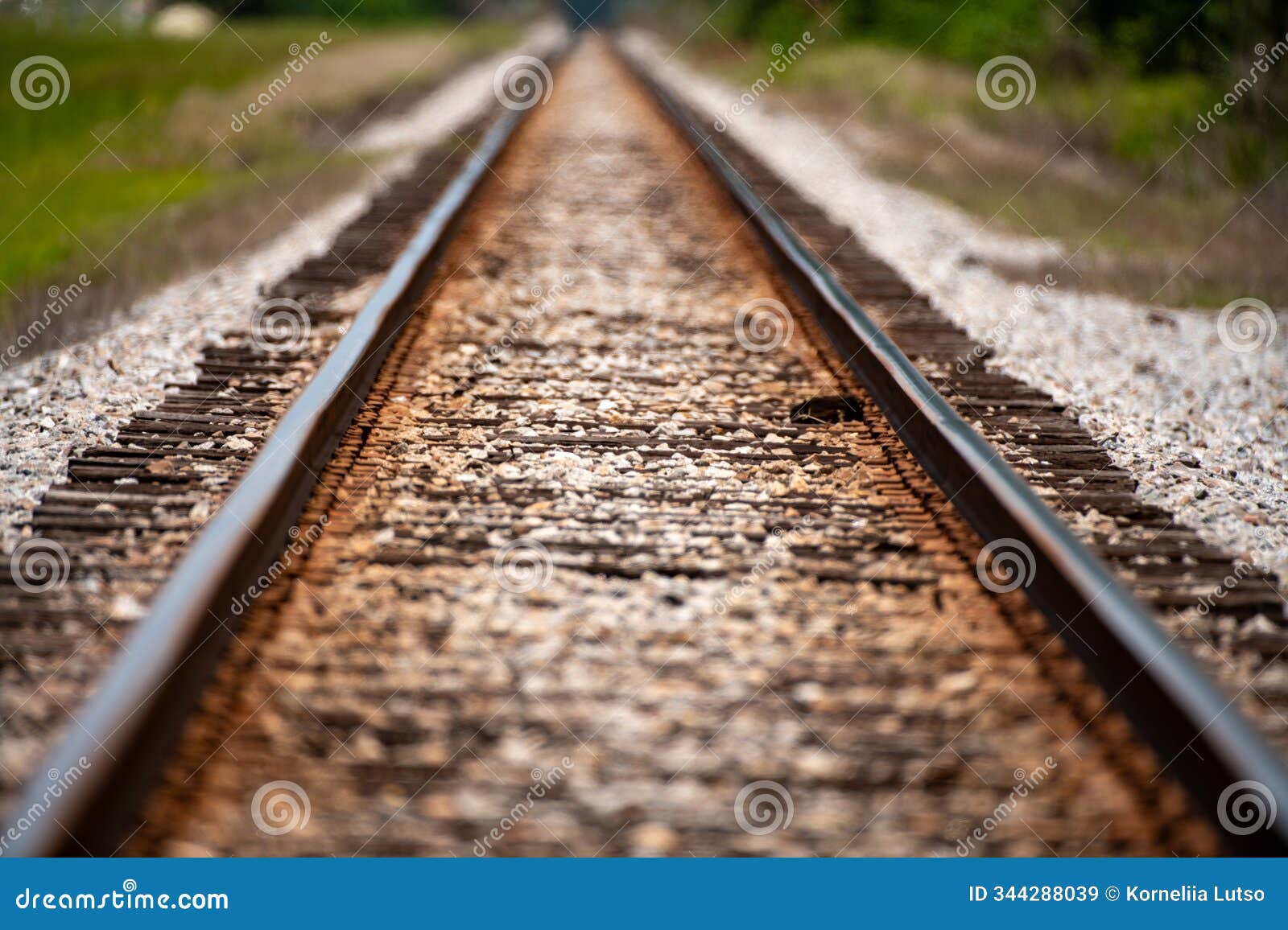 Railway Track for Trains. the Railways for the Train. Railway Crossing ...