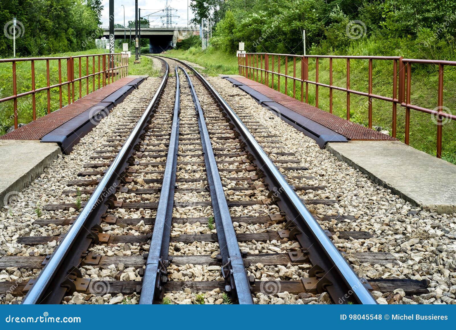 The Railway Track Going Into The Main Entrance Of Birkenau ...