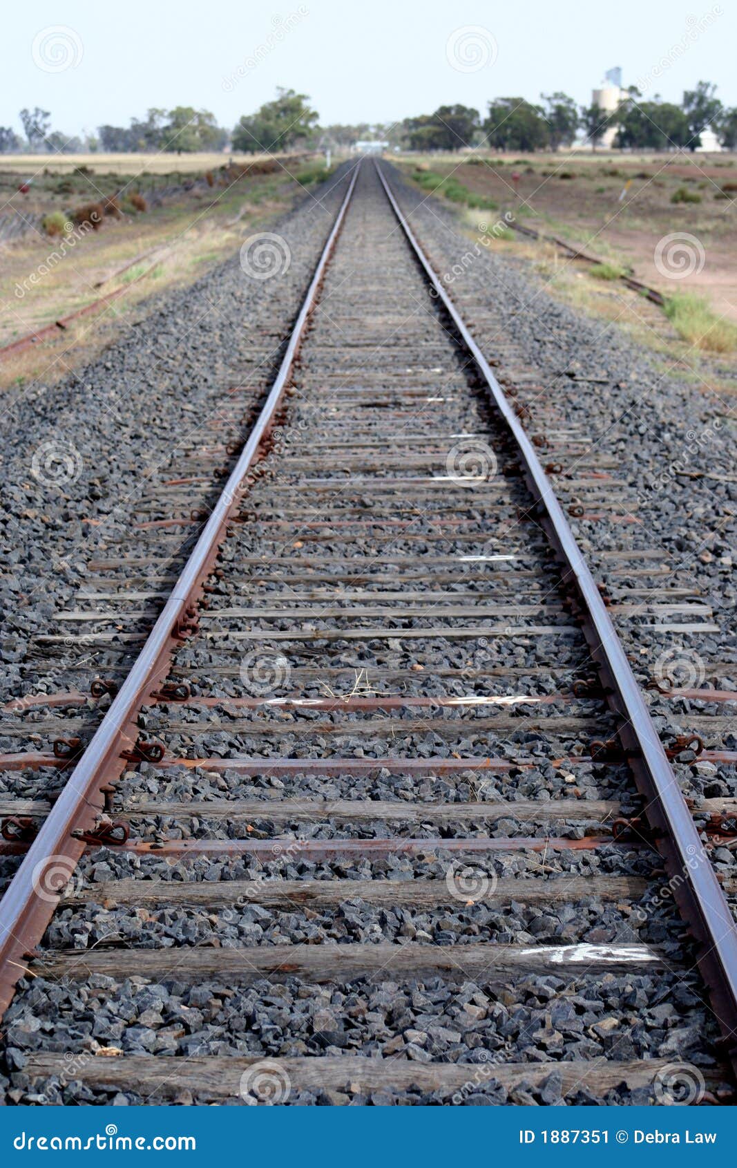 Railway tracks stock image. Image of horizon, australia - 1887351