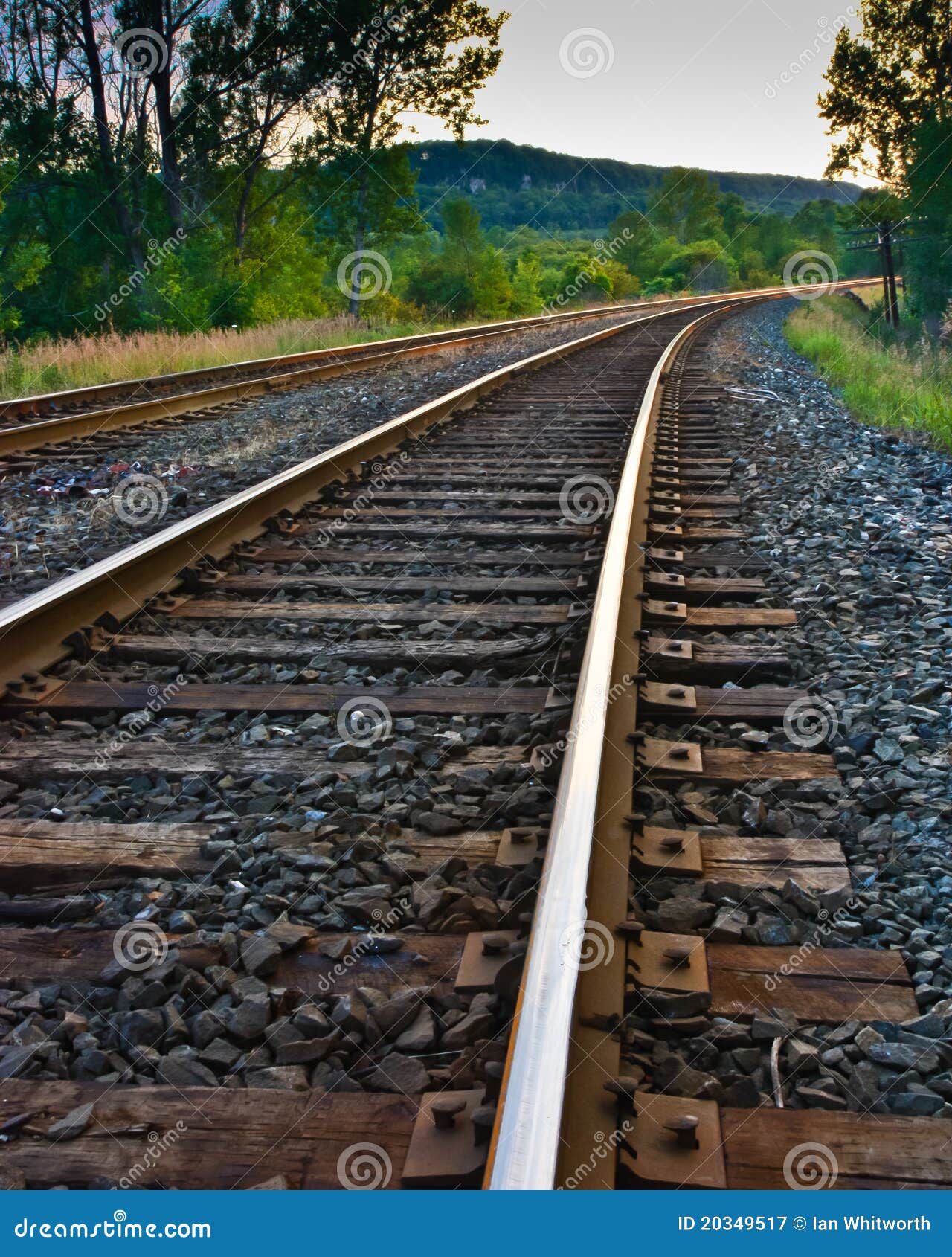 Railway Tracks stock image. Image of spike, steel, canada - 20349517