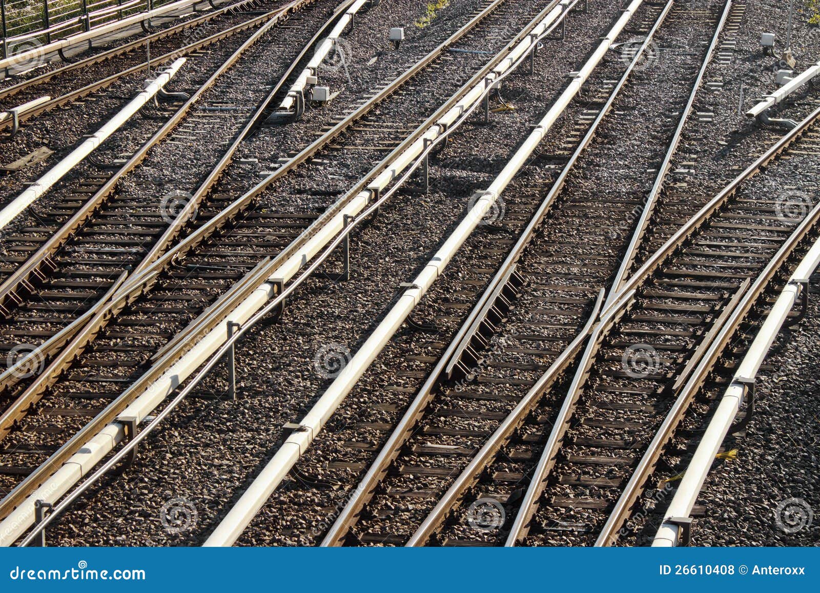 Railway tracks stock photo. Image of power, train, transportation ...