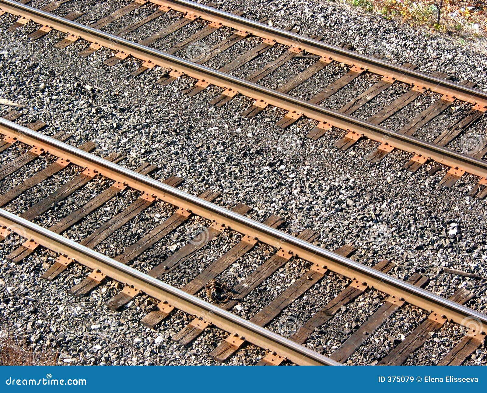 Railway tracks stock image. Image of industrial, road, perspective - 375079