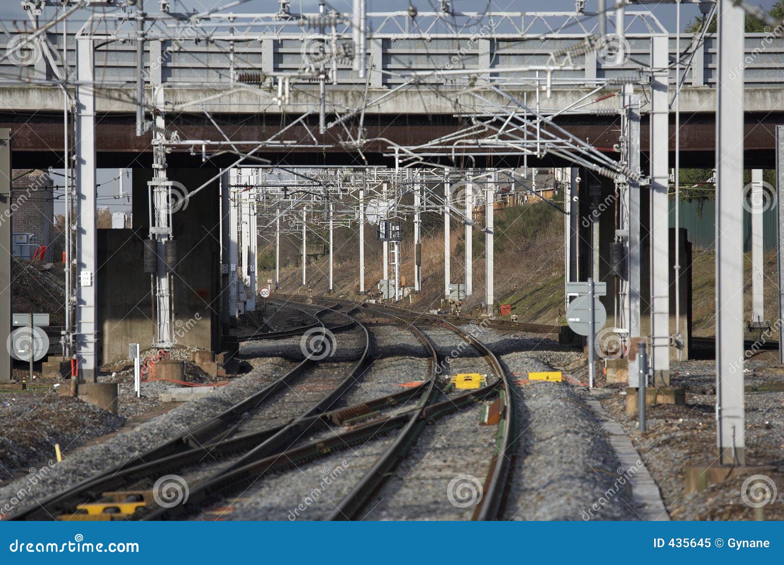 Railway tracks stock image. Image of parallel, public, main - 435645