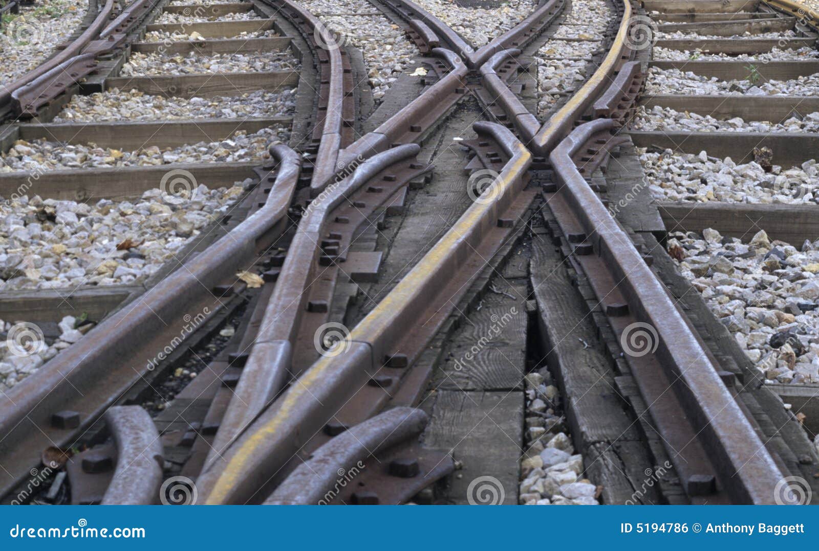 Railway Tracks stock photo. Image of junction, direction - 5194786