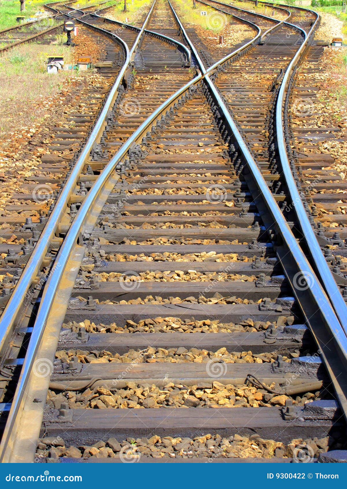 Railway tracks stock photo. Image of train, transport - 9300422