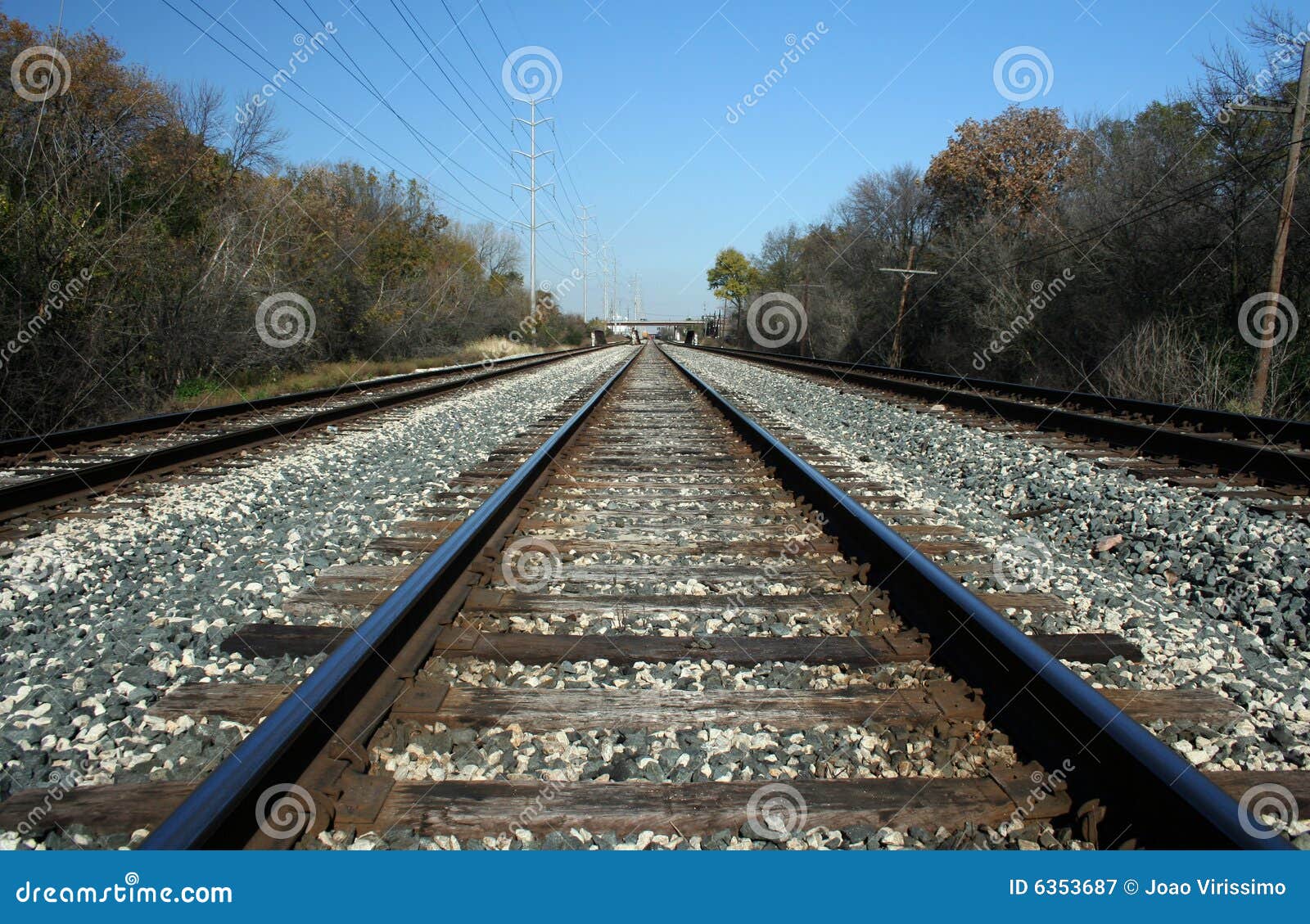 Railway Tracks in Countryside Stock Image - Image of deserted, tracks ...