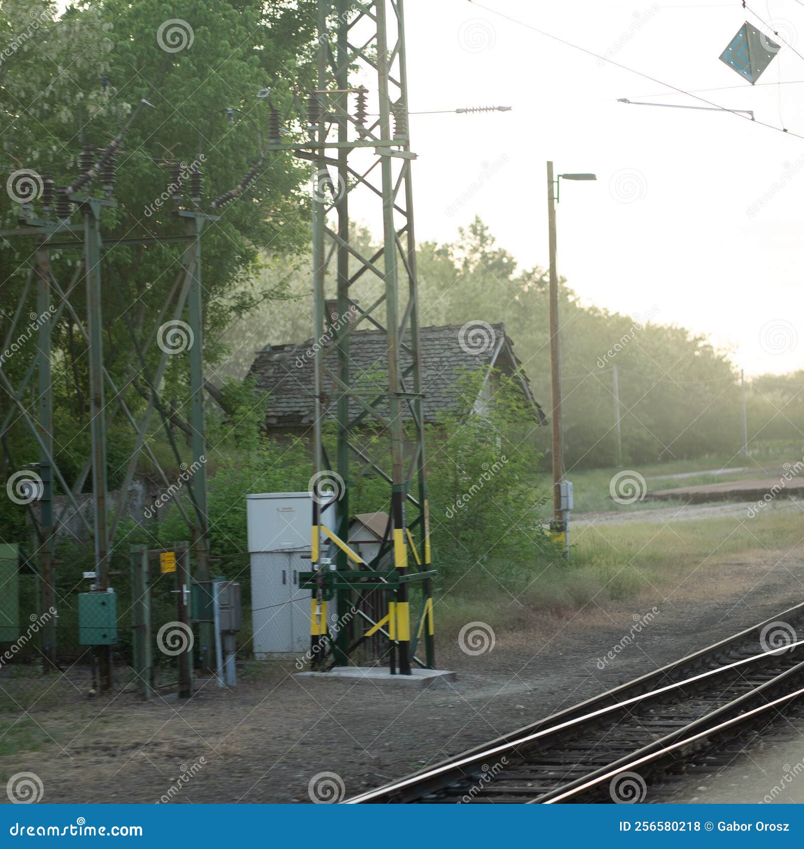 Railway Tracks at the End of a Train Station Stock Photo - Image of ...