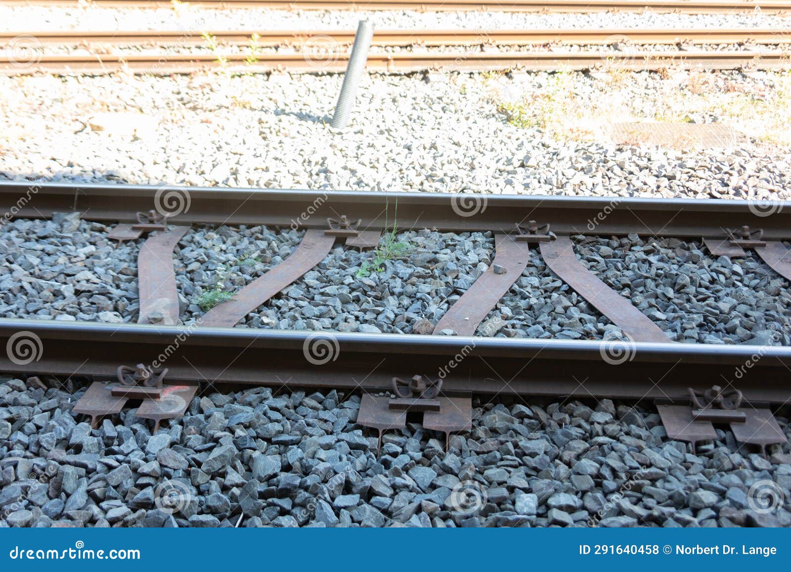 Railway Tracks with Iron Sills Stock Photo - Image of train, iron ...