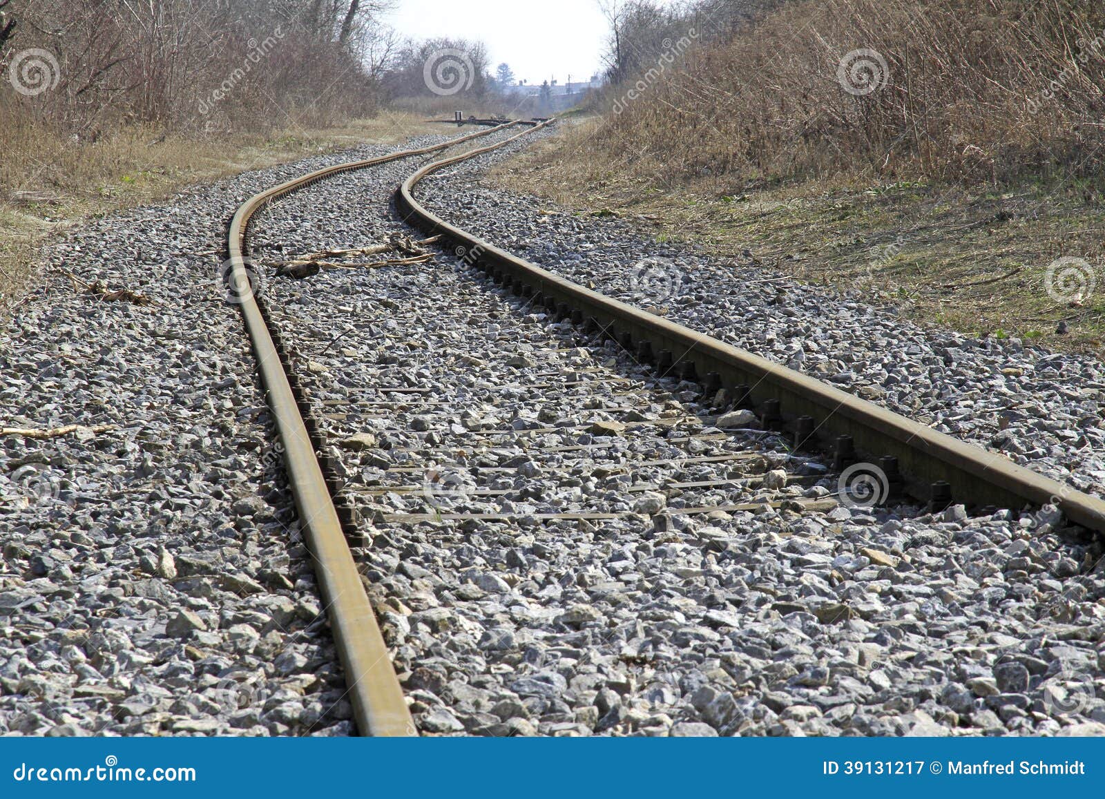 Railway tracks stock image. Image of destination, grass - 39131217