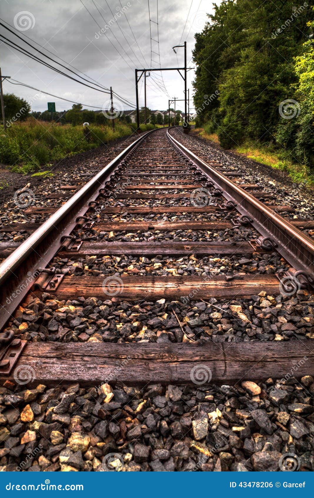 Railway tracks stock photo. Image of oneway, tracks, lines - 43478206