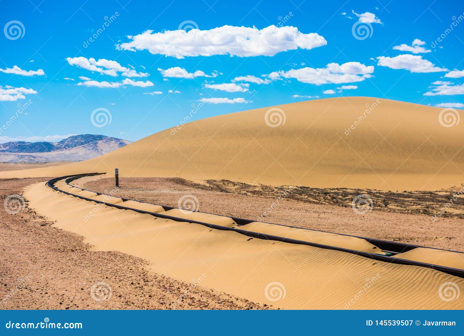 Railway Tracks after Sand Storm, Namibia Stock Image - Image of namibia ...