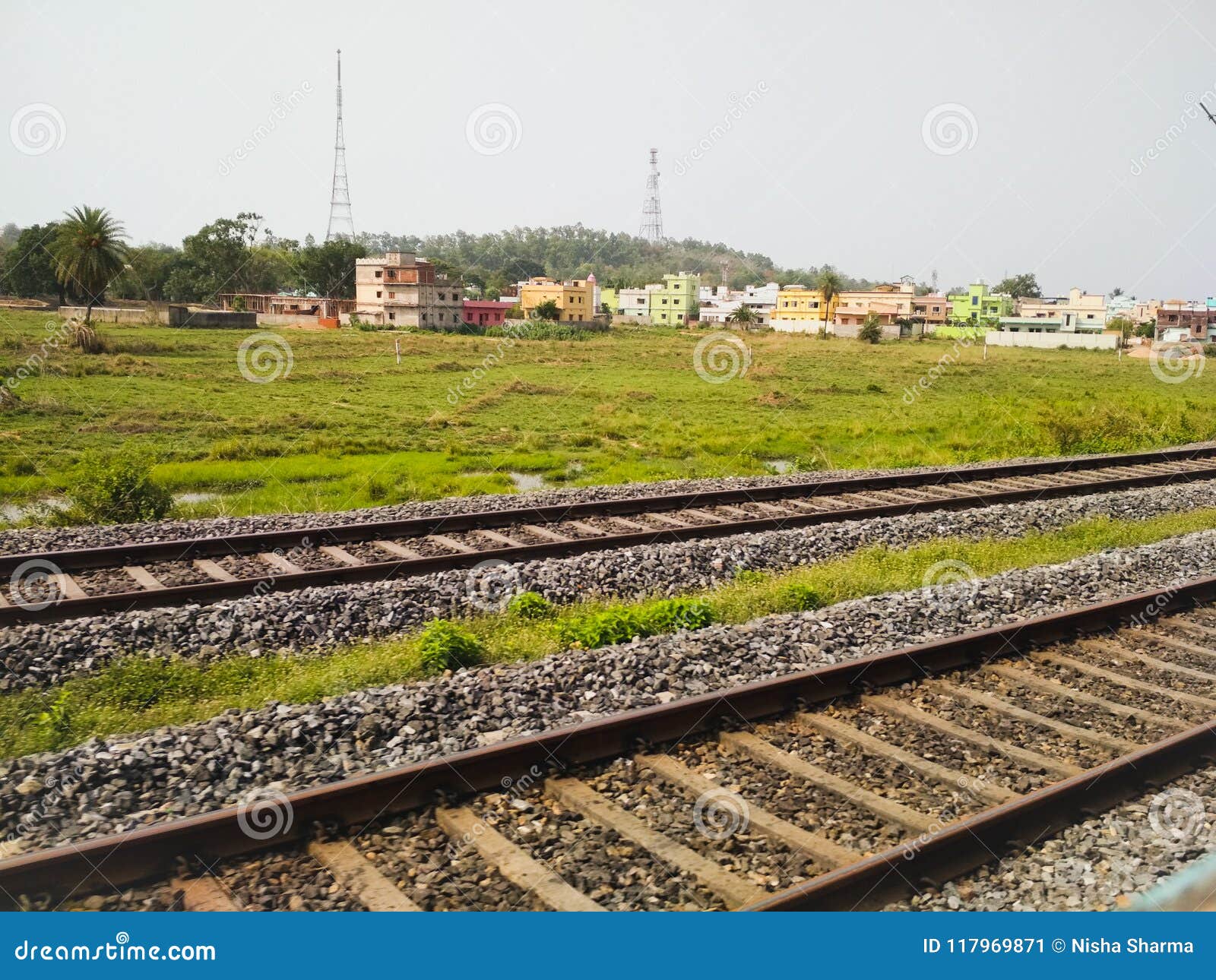 Train Track Side View