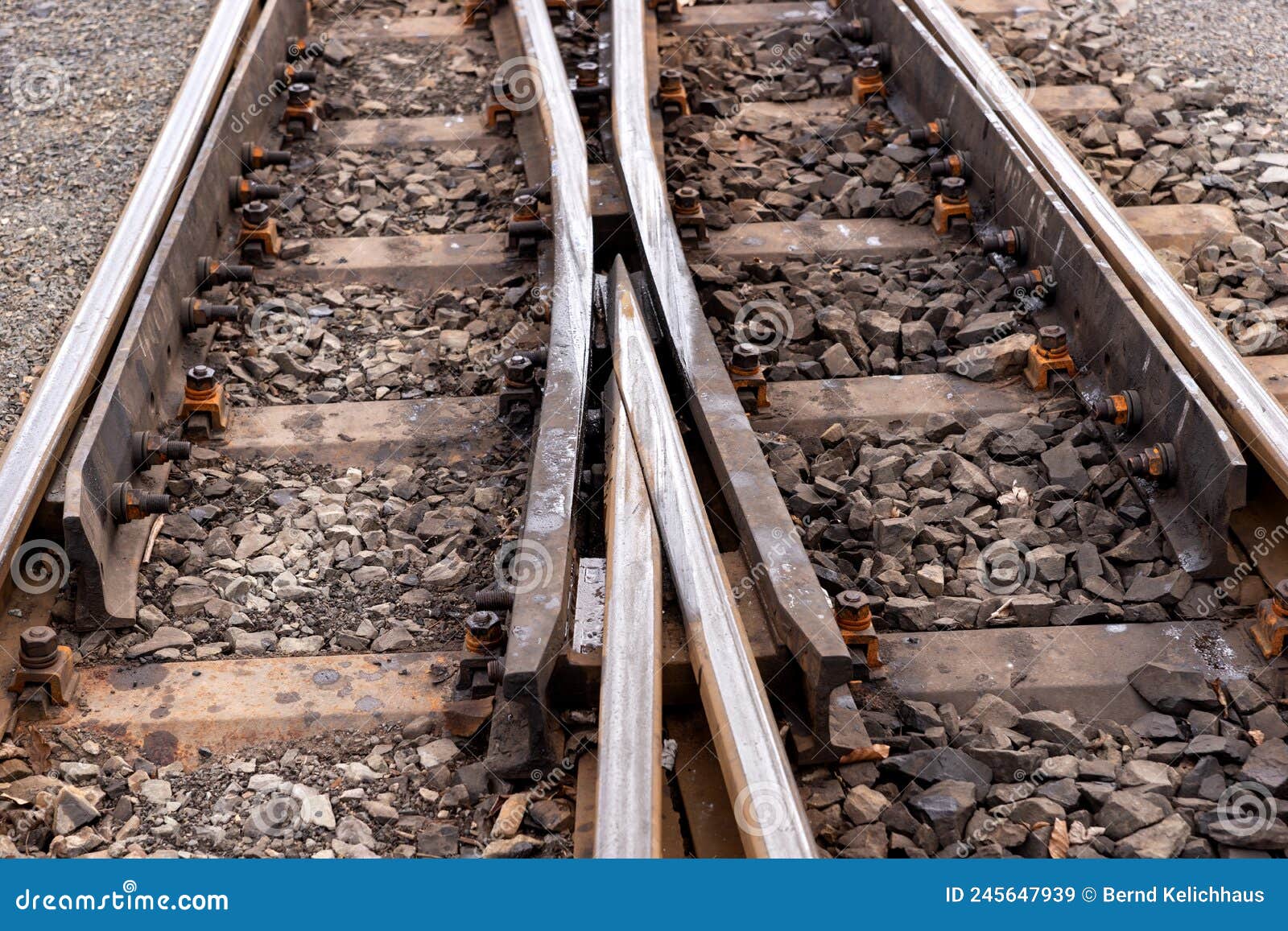 Switch On Narrow-gauge Railway Royalty-Free Stock Image | CartoonDealer ...