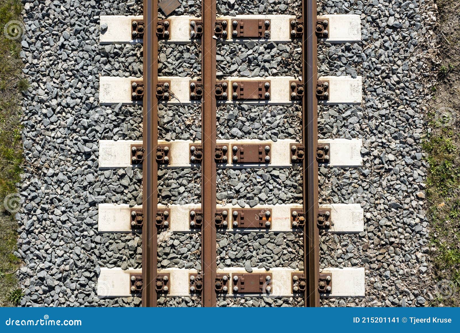 Railway Tracks Top View Close Up Stock Image - Image of skyscape, line ...