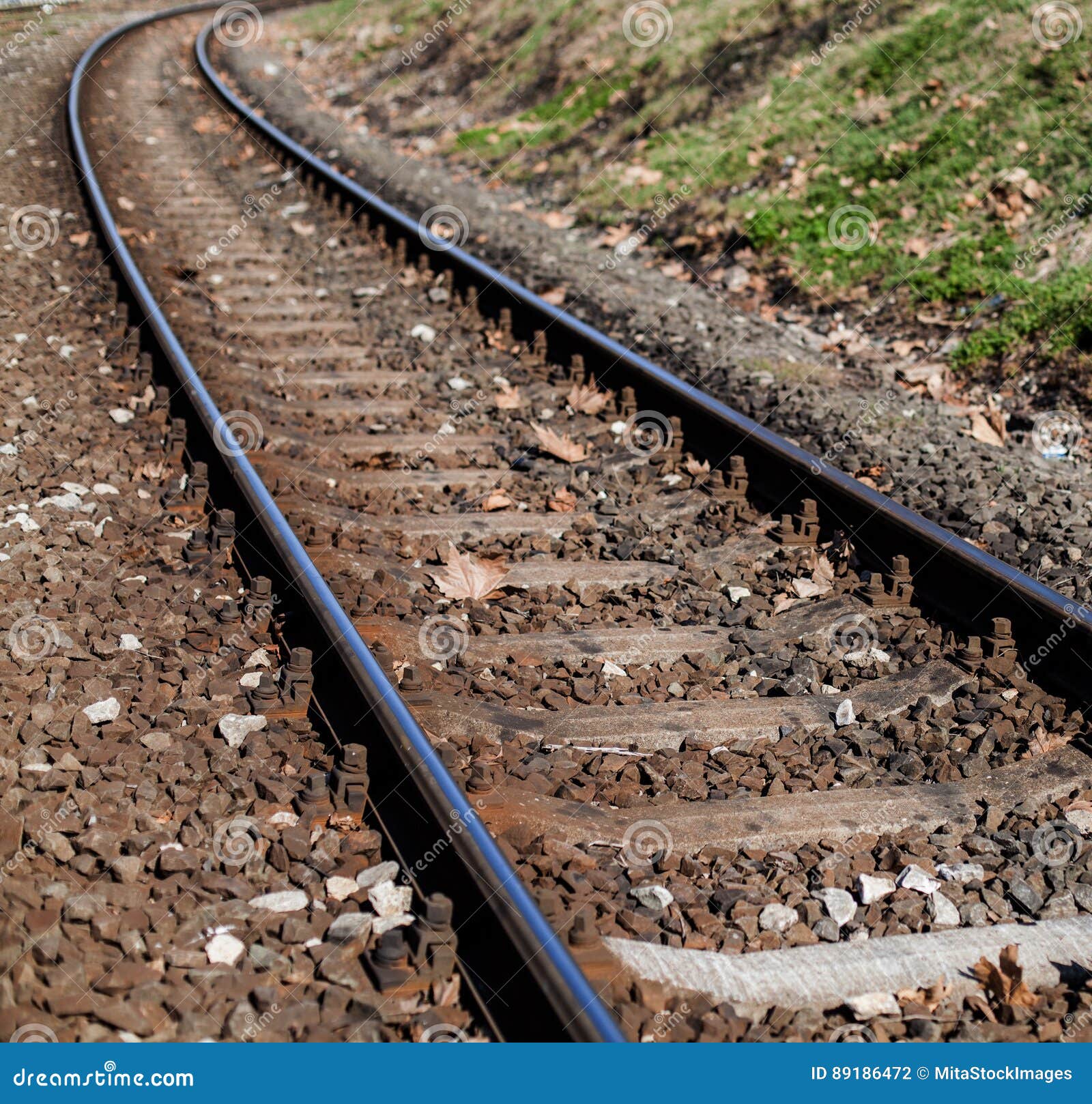 Railway tracks stock photo. Image of railway, voyage - 89186472