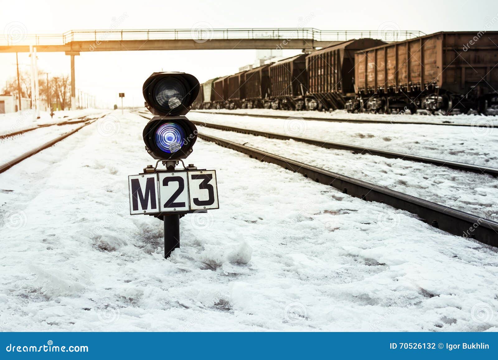 Railway Traffic Light stock photo. Image of traffic, direction - 70526132