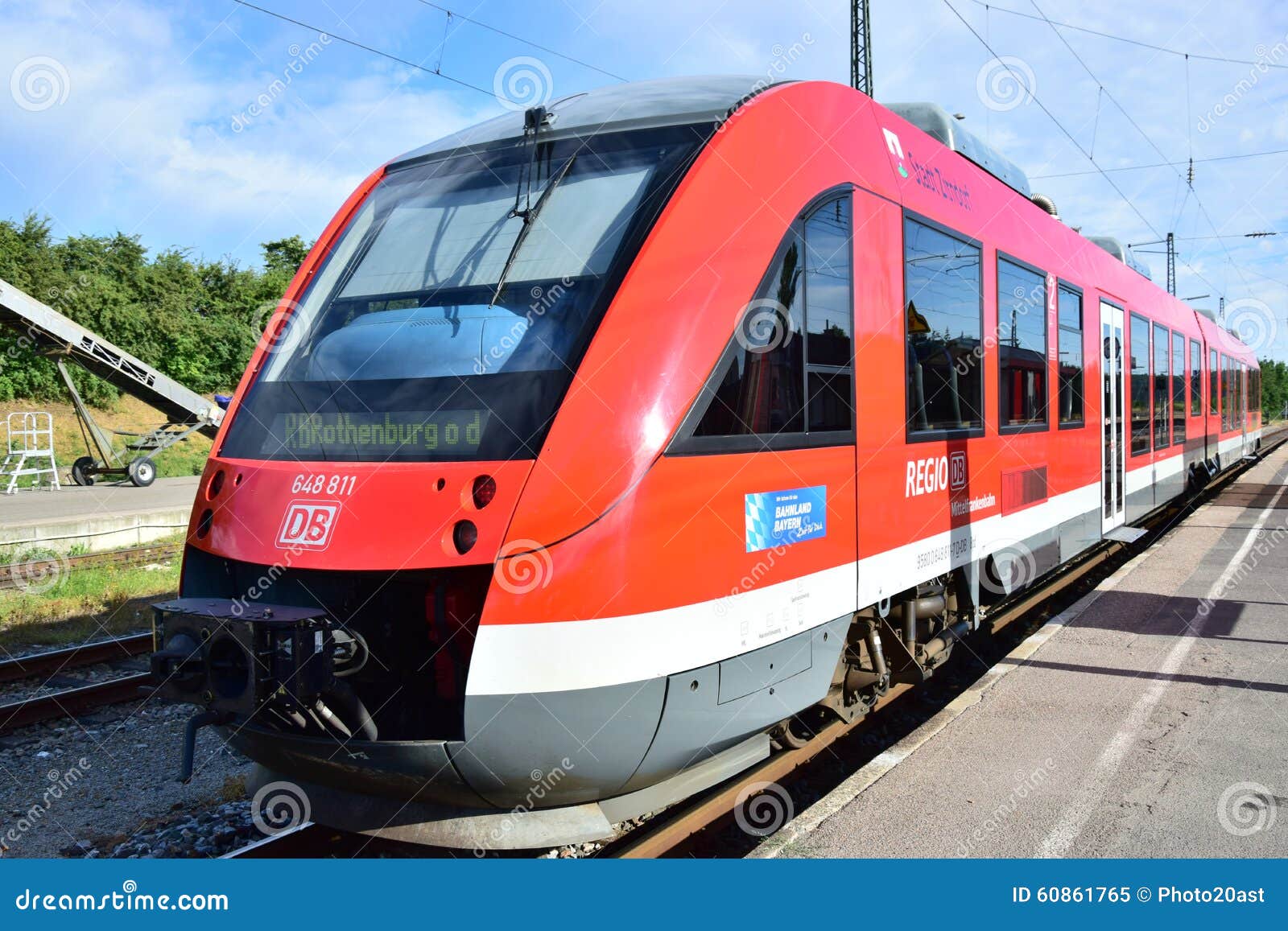 Railway Train in Bavaria, Germany Editorial Image - Image of bavaria ...