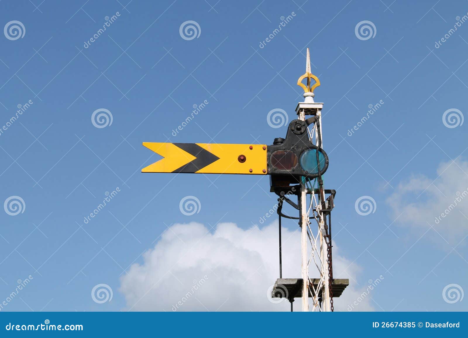 Railway Train Signal. Royalty-Free Stock Photography | CartoonDealer ...