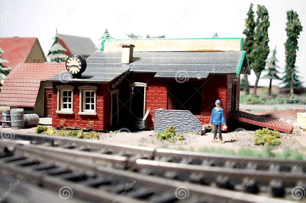 Railway Train Station Model Stock Photo - Image of house, railway: 223178