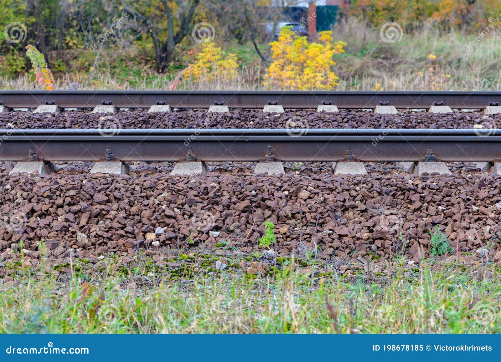 Train Tracks Side View